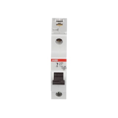 ABB - S201-C6 - Circuit Breaker, Supplementary, C Curve, 1-Pole, 6A ...