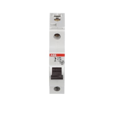 ABB - S201-C16 - Circuit Breaker, Supplementary, C Curve, 1-Pole, 16A ...