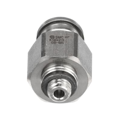 SMC Corporation - KQG2H06-M5 - Tubing Fitting,SUS,male conn,for 6mm tube,M5x0.8 port - Allied ...