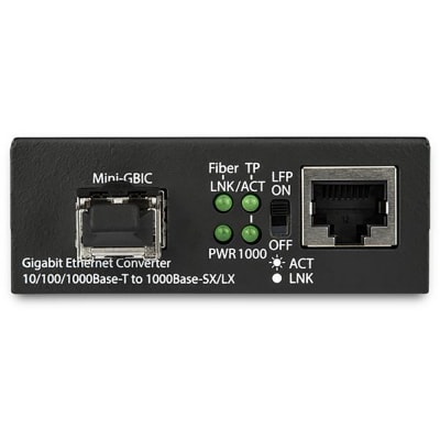 StarTech.com - MCM1110MMLC - Gigabit Ethernet Fiber Media Converter ...