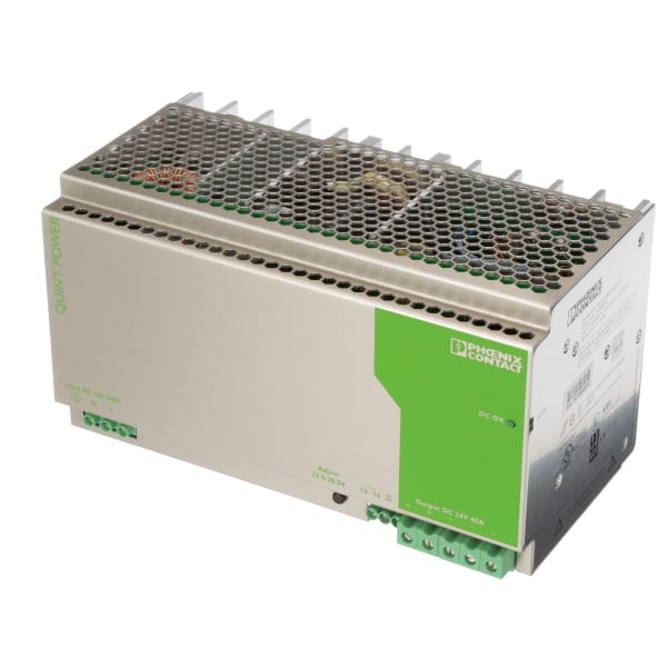 Phoenix Contact - 2938879 - Power Supply, ACDC, 24VDC, 40A, 960W, DIN ...