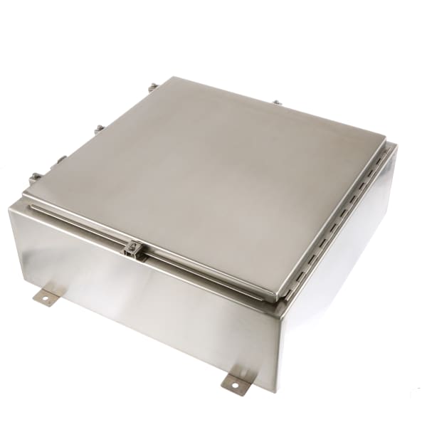 nVent HOFFMAN - A24H2408SSLP - Junction Box,24x24x8",Stainless Steel,Wall Mount,NEMA13,Hinged ...