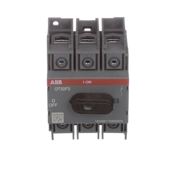 ABB - OT30F3 - Non-Fusible Disconnect Switch,3 Pole,30A,DIN Rail/Panel ...
