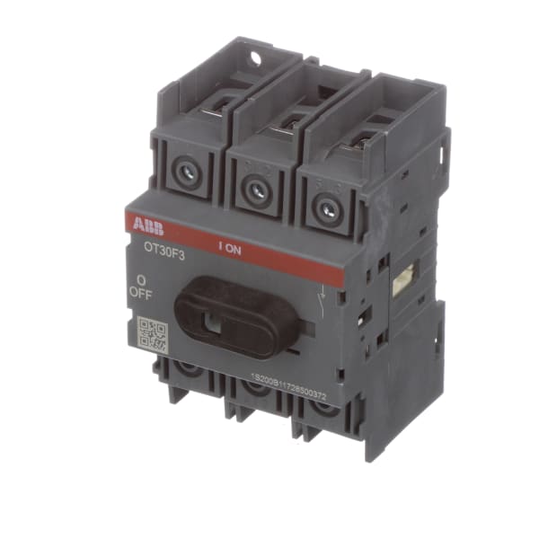 ABB - OT30F3 - Non-Fusible Disconnect Switch, 3 Pole, 30A, Din Rail ...