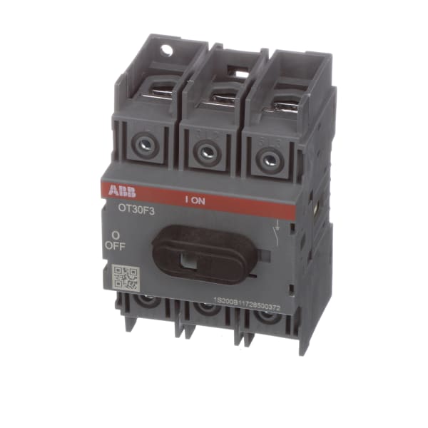 ABB - OT30F3 - Non-Fusible Disconnect Switch,3 Pole,30A,DIN Rail/Panel ...