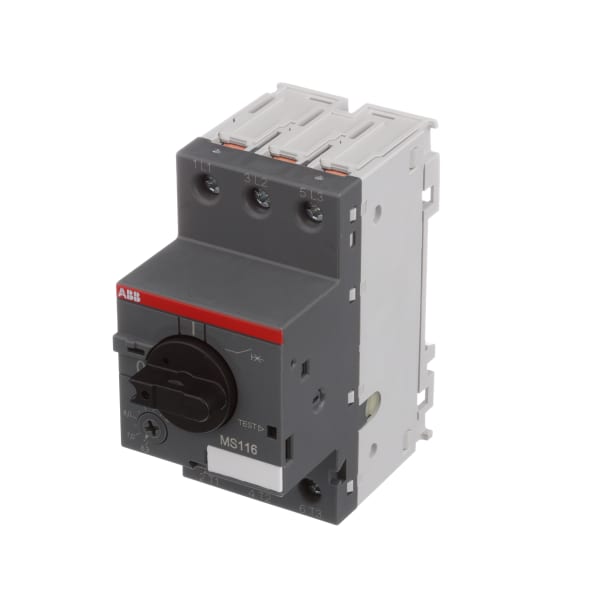 ABB - MS116-10 - Manual Motor Starter, 5hp@480V, 6.3-10A, 690V, Thermal ...