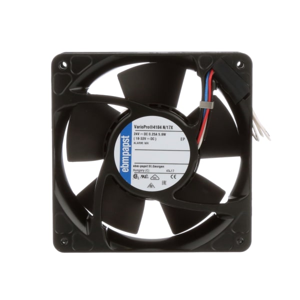 ebm-papst - 4184N/17X - DC Fan, 24V, 120x120x38mm, 106CFM, 4.5W, 49dBA, 1500RPM, Terminals ...