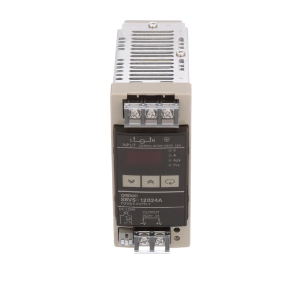 Omron Automation - S8VS-12024A - Power Supply, Switch Mode, 120W, 24V, 5A, 22-10AWG, 18-10AWG ...