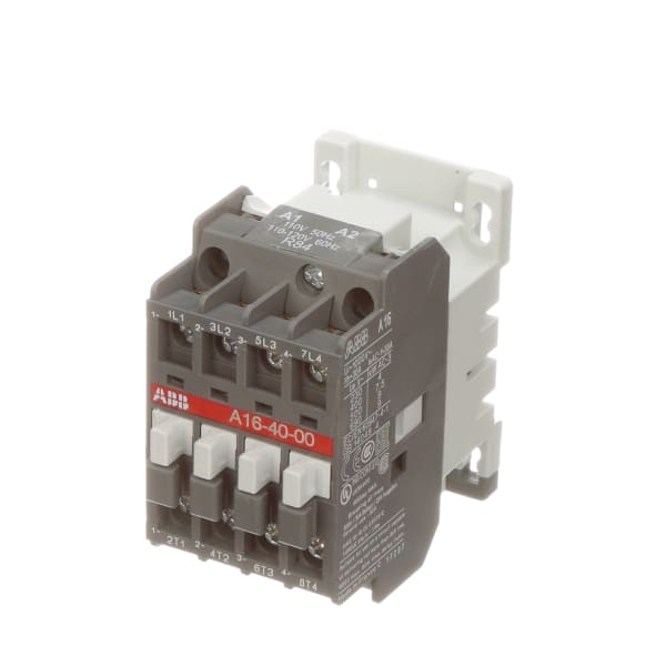 ABB - A16-40-00-84 - Contactor, 4 Pole, 17A, 110-120VAC@60Hz, 110VAC ...