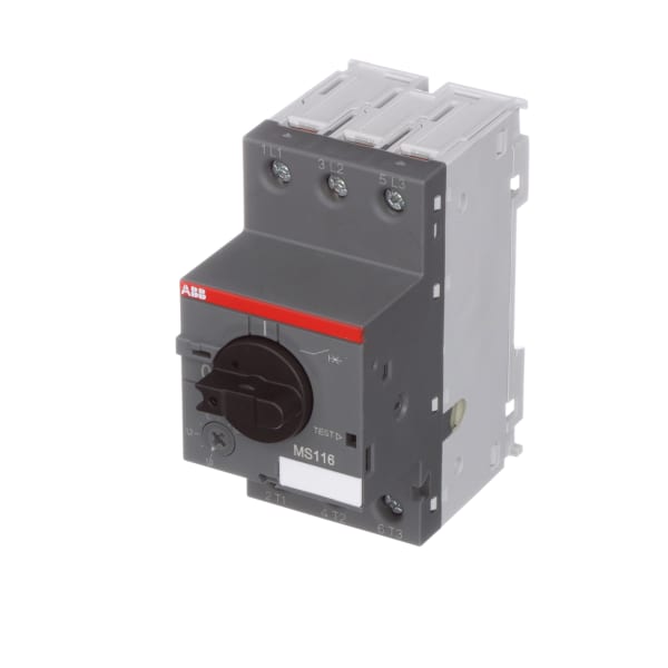 ABB - MS116-1.6 - Manual Motor Starter, 0.75hp@480V, 1-1.6A, 690V ...