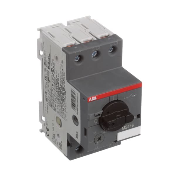 ABB - MS116-4.0 - Manual Motor Starter, 2hp@480V, 2.5-4A, 690V, Thermal ...