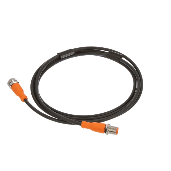 IFM Efector - EVC013 - Double Ended In-Series Cordset, M12 Male to M12 ...