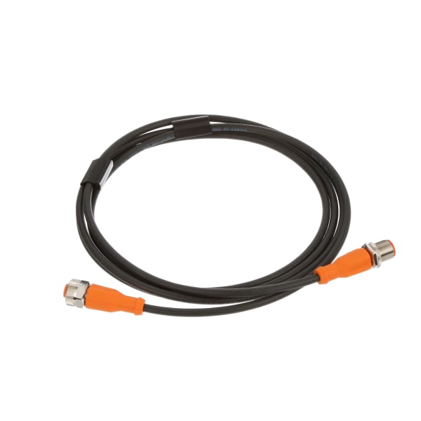 IFM Efector - EVC013 - Double Ended In-Series Cordset, M12 Male to M12 Female, 2 m, PUR, EVC ...