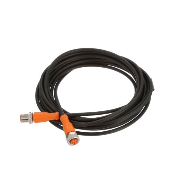 IFM Efector - EVC014 - Double Ended In-Series Cordset, M12 Male to M12 ...