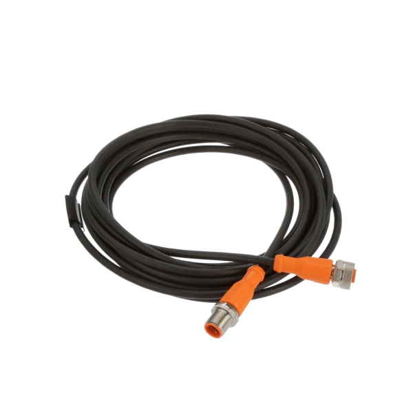 IFM Efector - EVC014 - Double Ended In-Series Cordset, M12 Male to M12 ...