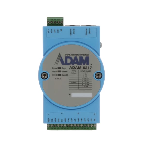 Advantech - ADAM-6217-B - Remote I/O Module, 8 Analog Isolated Input ...
