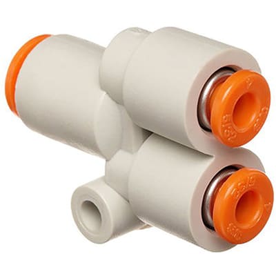 SMC Corporation - KQ2U07-00A-X35 - One-Touch Fitting; Branch; 1/4-in Tube/Connection Diameter ...