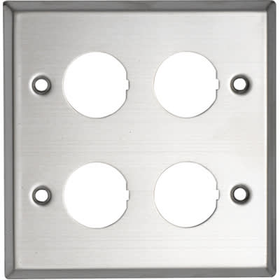 Belden - E200004 000B25 - STAINLESS STEEL FACEPLATE, IP67, DOUBLE-GANG ...