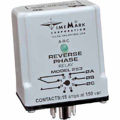 Time Mark Corporation - 253 - Phase Monitoring Relay, 190-480 VAC, SPDT ...