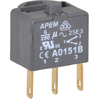 APEM Components - A0151B - Switch Block,SPDT,Maintained Action,For use ...