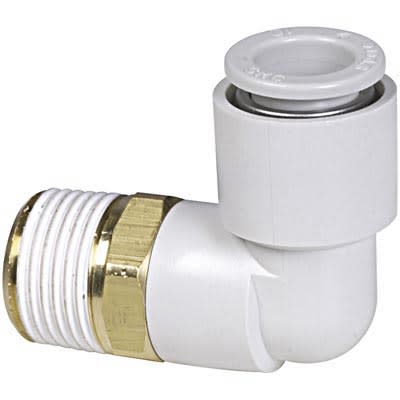 SMC Corporation - KQ2L10-03S - Fitting, Elbow-Male, Plastic Body, Tube 10mm, Port R 3/8, KQ2 ...