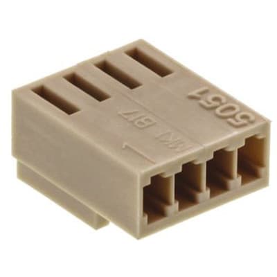 Molex Incorporated - 22-01-1042 - KK Series 2.5mm Pitch 4 Way 1 Row Female Straight PCB Housing ...