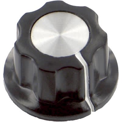 Davies Molding - 1100 - Knob, Phenolic, Brass (Bushing), 21/32 in., 1/4 in., 15/32 in., 6-32 - RS