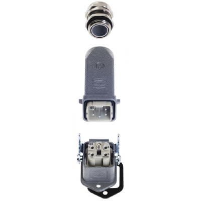 HARTING - 10200040001 - HAN 4A Kit (4 poles + Ground) Top EntryMetal ...