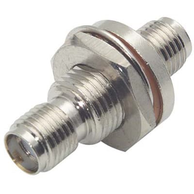 L-com - BA21 - Coaxial Adapter, SMA Female / Female Bulkhead - D-Hole ...