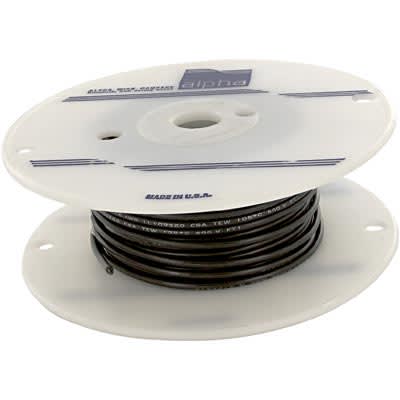 Alpha Wire - 3077 BK005 - Hook-Up Wire, TC, 16 AWG, 26x30, Black PVC ...