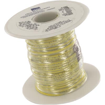 Alpha Wire - 3055 YL005 - Hook-Up Wire, 18 AWG, 16x30, 0.016 in., 0.080 ...
