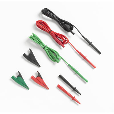 Fluke - TL1550B - TEST LEAD SET W/ALLIGATOR CLIPS RED/BLK/GRN - RS