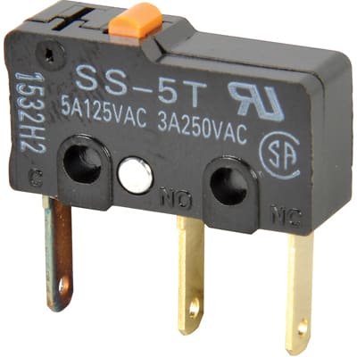 Omron Electronic Components - SS-5T - Switch, Basic, SPDT, 5A 125VAC ...