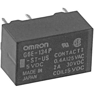 Omron Electronic Components - G6E-134P-ST-US-DC5 - Relay, 3 A, 5 VDC, Low Signal, 1500 VAC at 50 ...