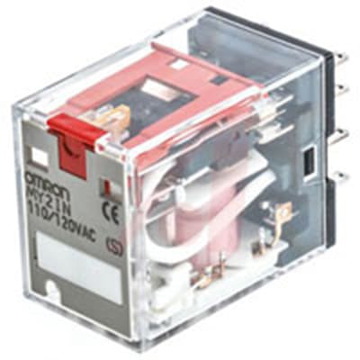 Omron Automation - MY2IN AC220/240 (S) - Relay,E-Mech,DPDT,Ctrl-V 220/240VAC,10A,250VAC,Socket ...