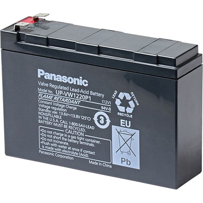 Panasonic - UP-VW1220P1 - Battery,Rechargeable,Rectangular,Lead Acid ...