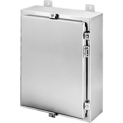nVent HOFFMAN - A36H3612SSLP - Junction Box,36x36x12",Stainless Steel,Wall Mount,NEMA13,Hinged ...