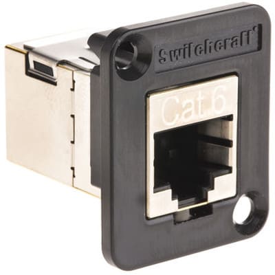 Switchcraft - EHRJ45P6S - RJ45 Connector, Cat6, Feedthru, Shielded ...