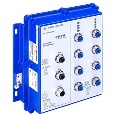 Hirschmann - OCTOPUS 8M - Ethernet Switch, Managed, 8 Port, IP67 ...