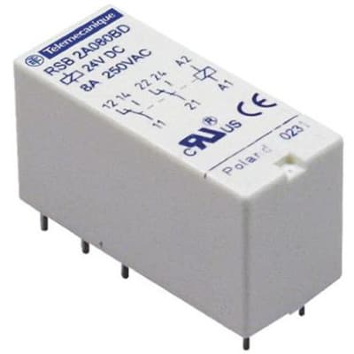 Schneider Electric - RSB2A080F7 - DPDT-2NO/2NC PCB Interface Relay ...