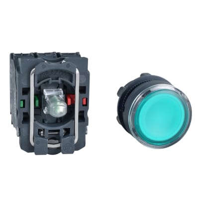 Schneider Electric - XB5AW33G5 - Illuminated Pushbutton, 22mm, 120 VAC ...