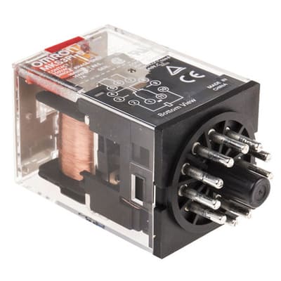 Omron Automation - MKS3PIN-5 AC110 - Relay,E-Mech,3PDT,Ctrl-V 110AC,10A ...