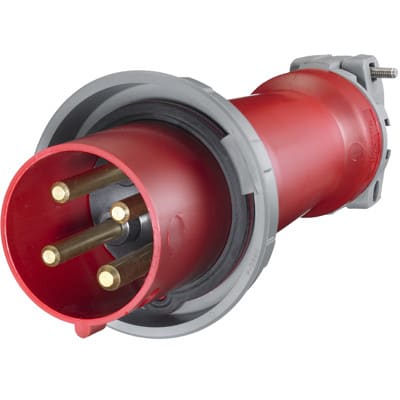 Hubbell Wiring Device-Kellems - HBL4100P7W - Watertight IEC Pin and ...