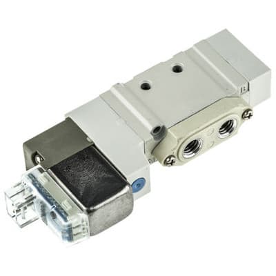 SMC Corporation - SY3120-5LOU-M5-Q - Solenoid Valve, Air, 2-Position Single Solenoid, Pilot, 24 ...
