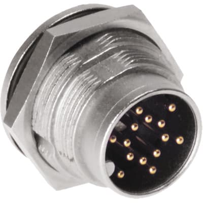 TURCK - BSFD 12-PCB - Connector, M16 Male Receptacle, 12 Pin, Rear ...