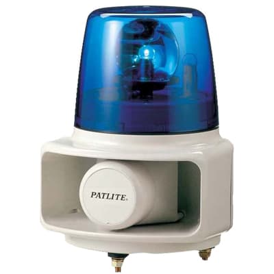 Patlite - RT-24VF-B - Rotating Beacon, w/MP3 Player, 162mm, Bulb, 24VAC ...