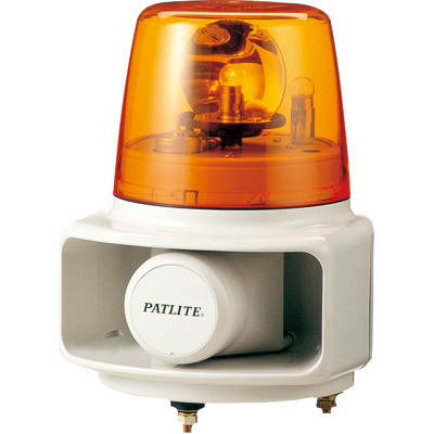 Patlite - RT-24VF-Y - Rotating Beacon, w/MP3 Player, 162mm, Bulb, 24VAC ...