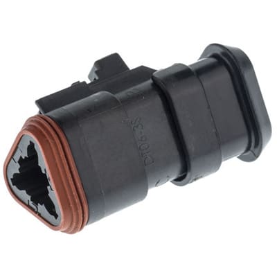 TE Connectivity - DT06-3S-CE13 - DT Series Shrink Boot Adapter for use with Automotive Connector ...