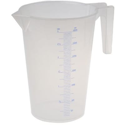RS PRO - 2632570 - Polypropylene Measuring Jug 101.44oz (3L) Capacity - RS