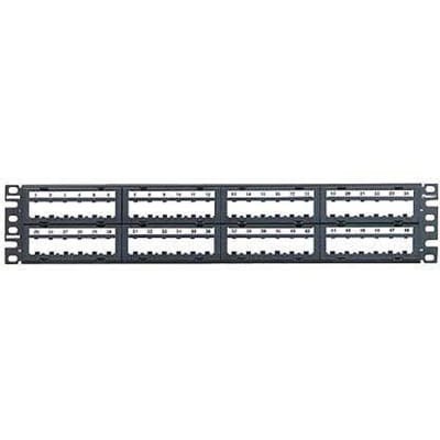 Panduit - CPPL48M6BLY - Patch Panel 48 Port Modular 6 Pack Black - RS